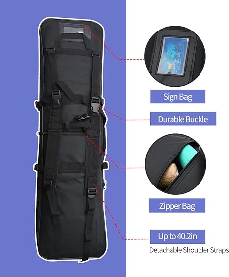 Tactical Long Rifle Bag BLACK – Simple Airsoft