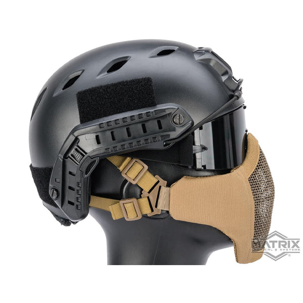 Matrix Low Profile Iron Face Padded Lower Half Face Mask (Color: Tan ...