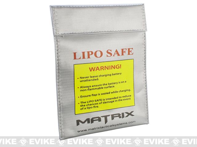 Matrix LIPO SAFE Lipoly Battery Charging Container Bag - 9" x 7" (Size