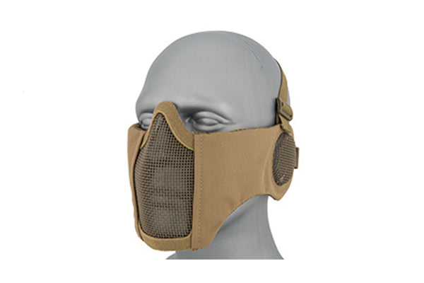 Lancer Tactical Low Profile Iron Face Padded Lower Half Face Mask w/ E ...